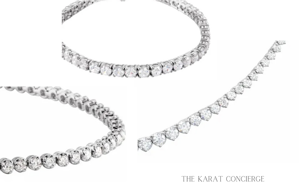 Setting styles of Tennis Necklaces – The Karat Concierge