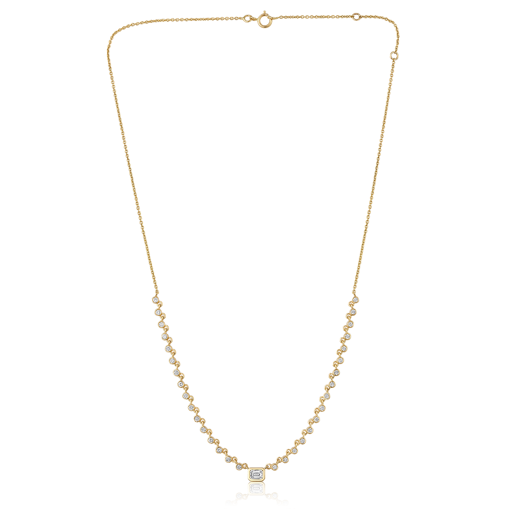 Peyton Bezel Set Necklace – The Karat Concierge